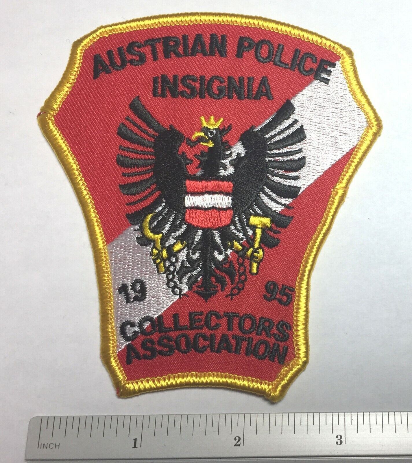 Vintage Austria Austrian Police Insignia Collectors Assn. Embroidered ...