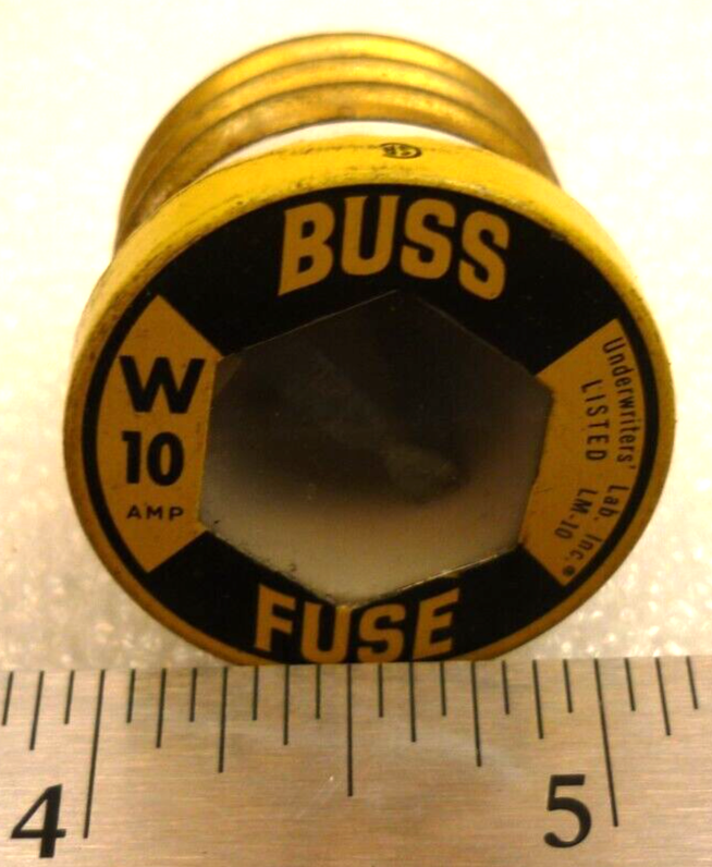 Buss Fuse Type W 10A (Lot of 4) | eBay