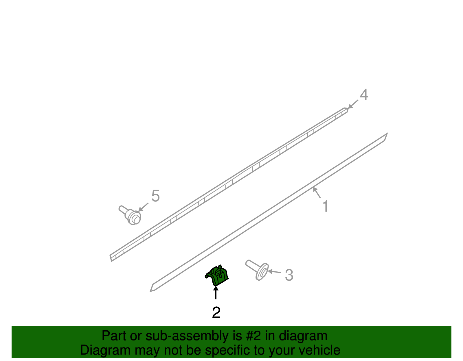 Volkswagen 1K0853493 Genuine OEM Rocker Molding Adapter for sale online ...