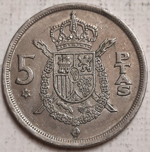 ONE CENT COINS: 1975 (1980) Spain 5 Pesetas / CIEN Coin | eBay