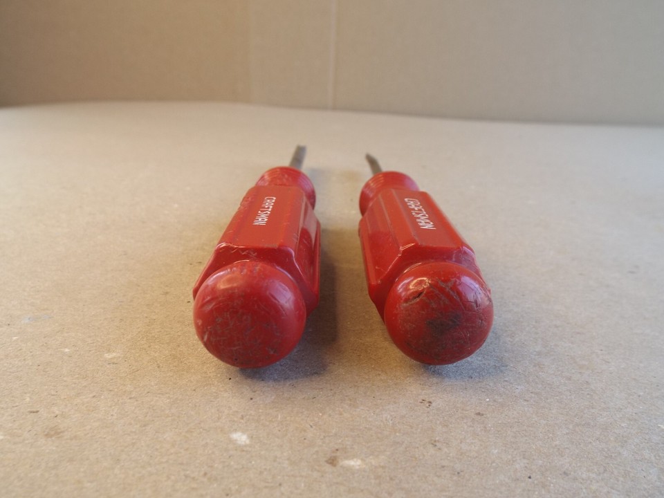 VTG Craftsman Phillips / Flat Screwdriver Red Handle USA Ready 4 Use ...