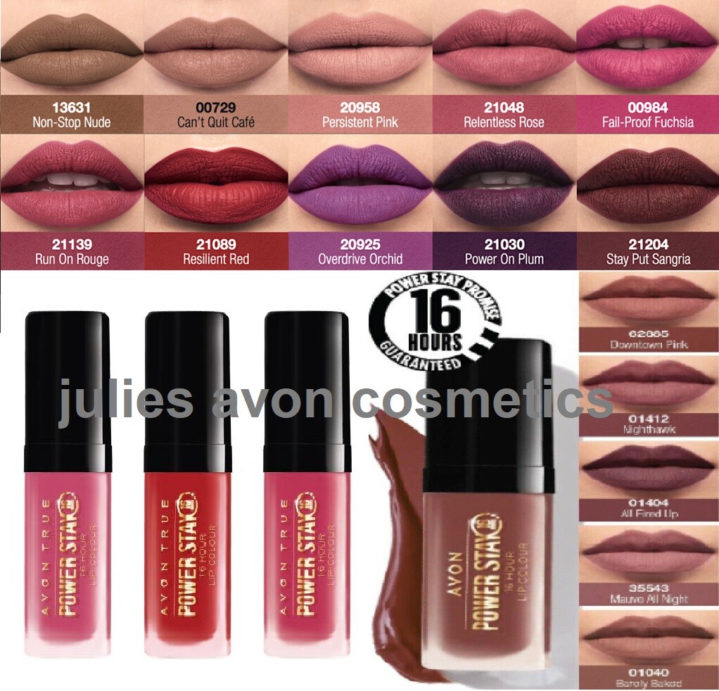 Avon Power Stay Liquid Lip Colour Lasts Upto 16 hours ~ FULL SIZE ...