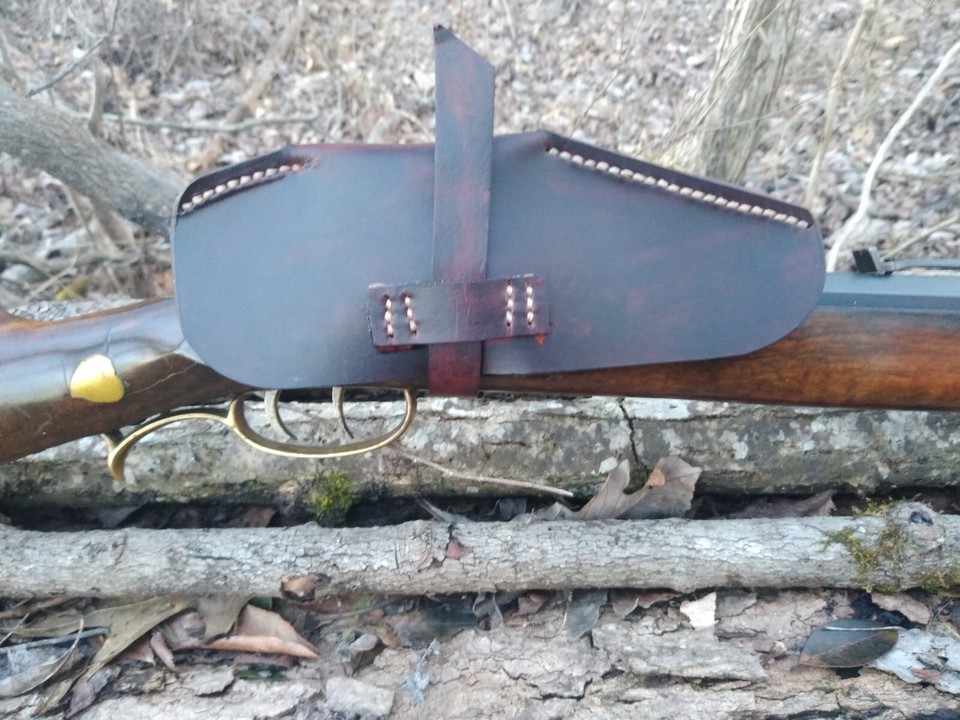 Cow's Knee Leather Lock & Pan Cover Flintlock | eBay