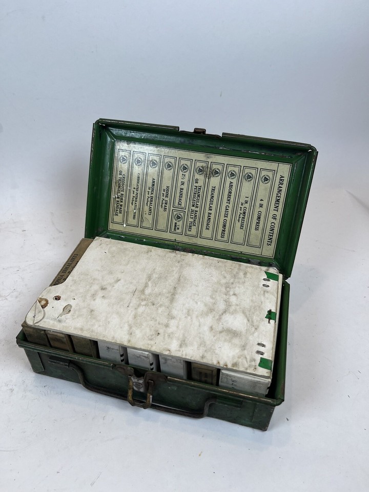 Vintage First Aid Kit will all supplies included | eBay