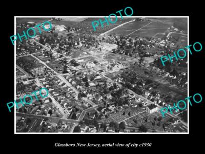 OLD LARGE HISTORIC PHOTO OF GLASSBORO NEW JERSEY AERIAL VIEW OF THE ...