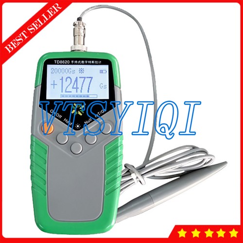 TD8620 Gauss Meter Tesla Meter 2% Accuracy Surface Magnetic Field ...