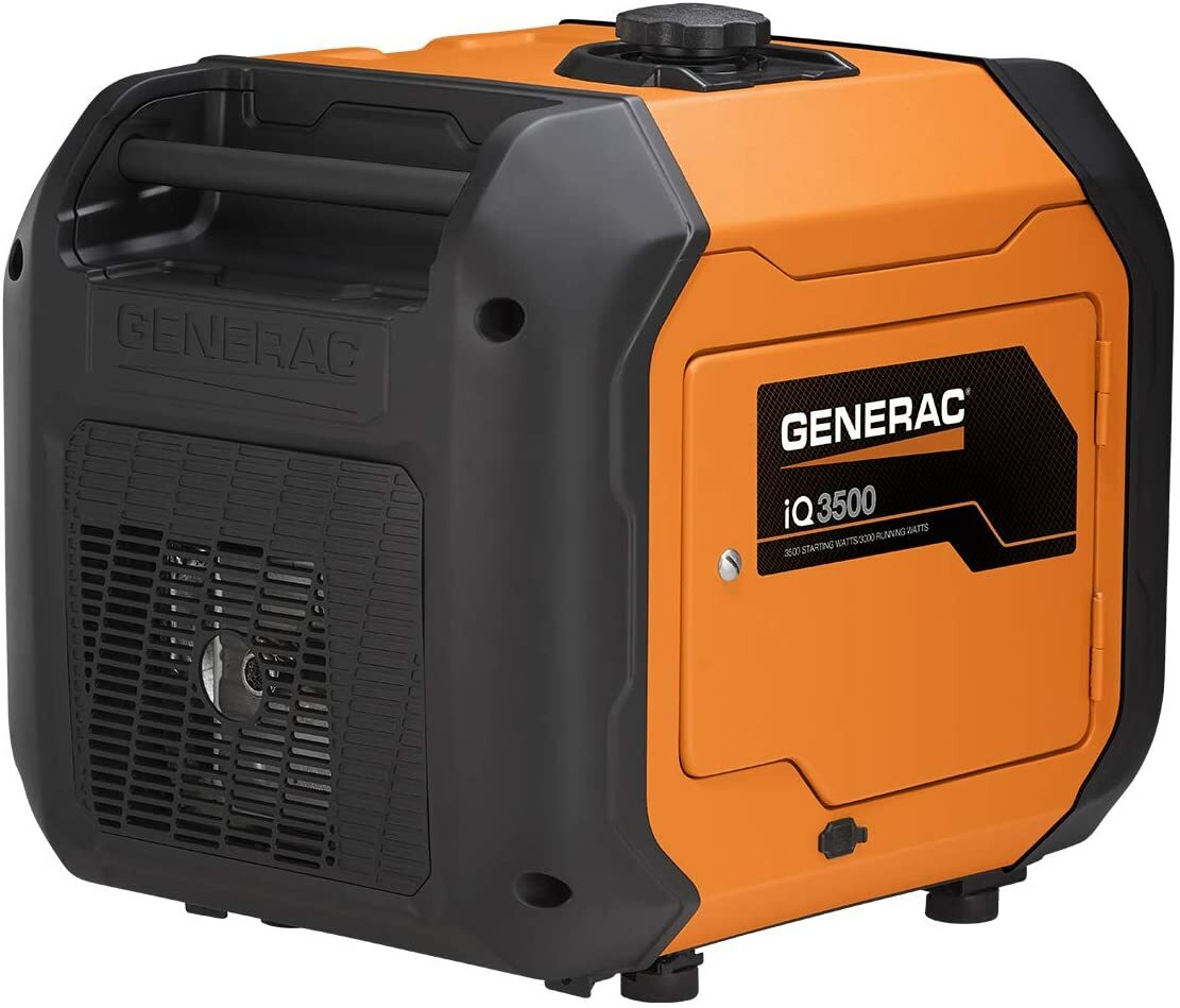 Generac 3500-W Quiet Portable Gas Powered Inverter Generator with ...