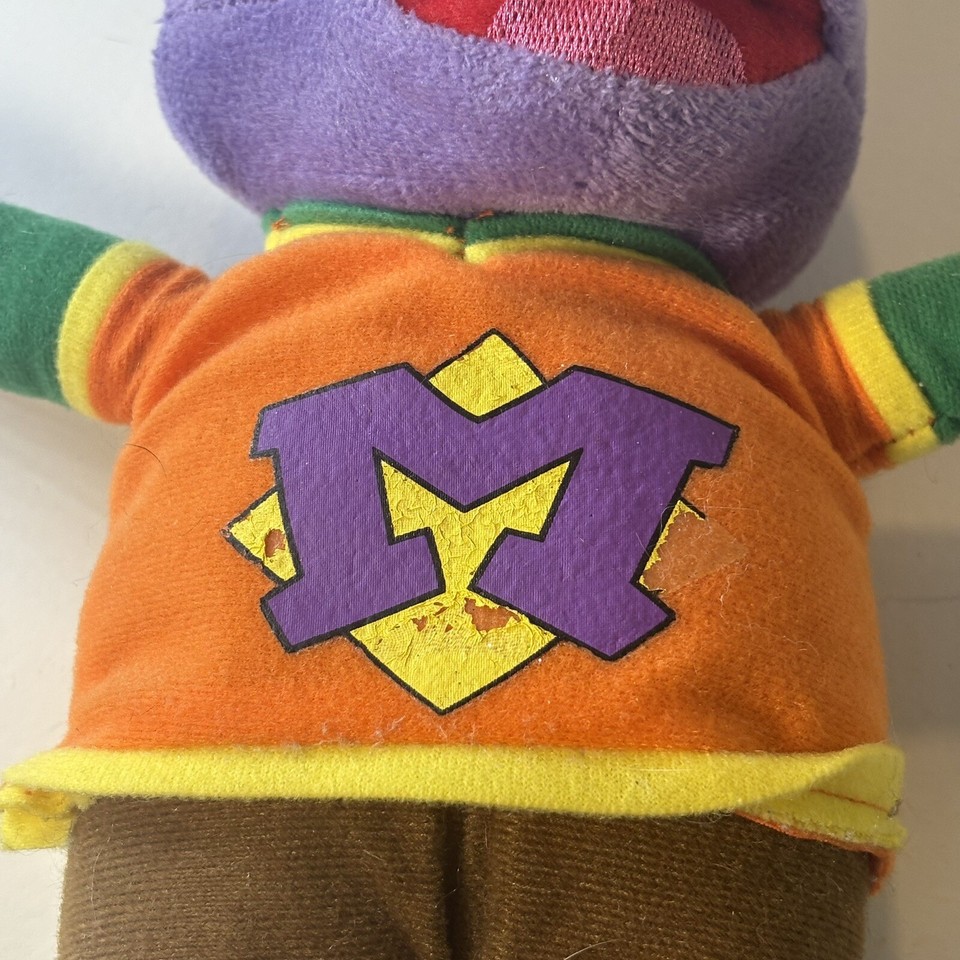 Chuck E Cheese Munch Purple Dinosaur Plush Stuffed Animal Toy 11" Tall ...