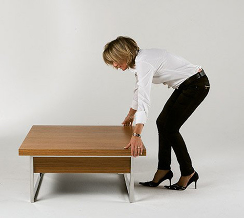 Lift Up Top Convertible Coffee Table Hinge DIY Hardware Spring ...