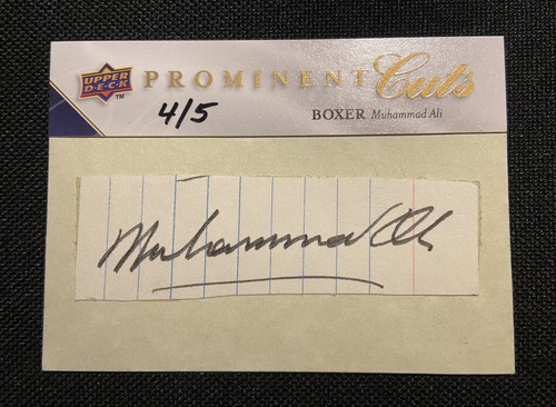 2009 UD Prominent Cuts MUHAMMAD ALI AUTO /5 Cut Signature Legends ...