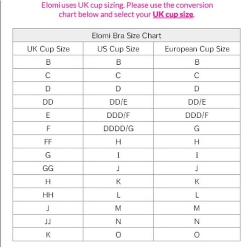 Elomi Tia Underwire Bandless Bra EL4280 - Black - 38-40 DDD Cup | eBay