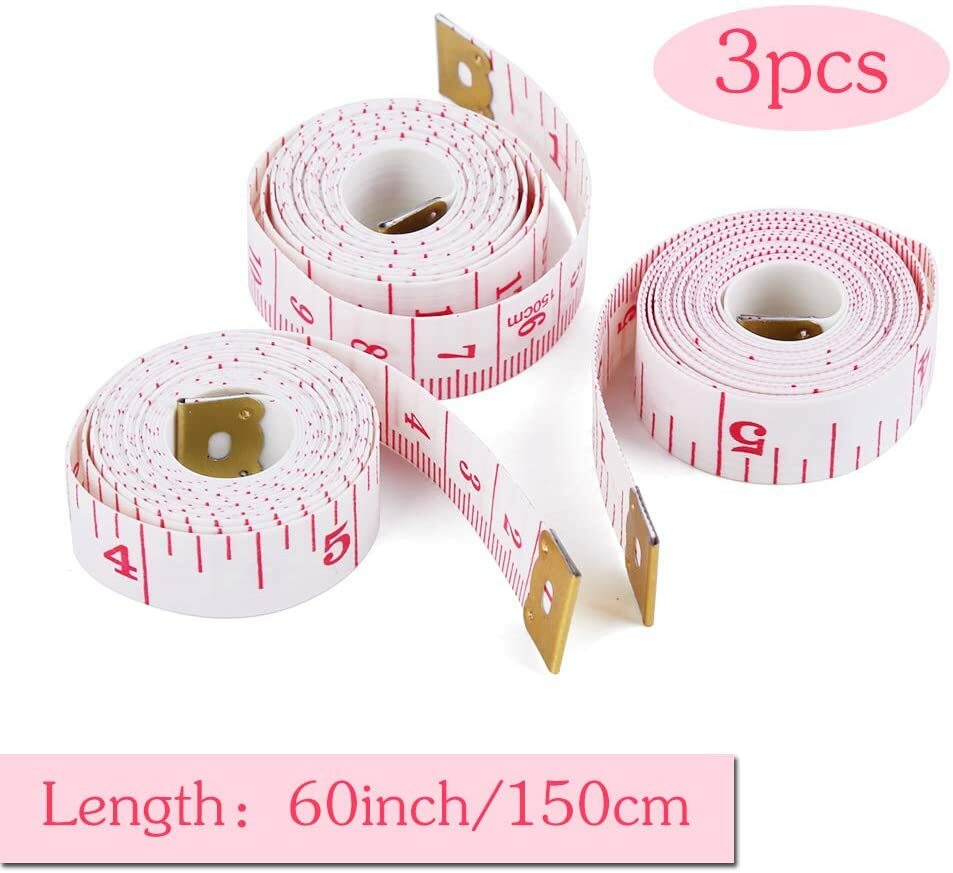 Body Measuring Ruler Sewing Cloth Tailor Tape Measure Soft Flat 60 ...