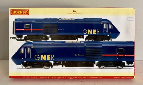 HORNBY 'OO' GAUGE R2703 GNER BLUE CLASS 43 HST TRAIN PACK - DUMMY ...