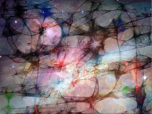 ABSTRACT WEB SPACE COSMOLOGY PHOTO ART PRINT POSTER PICTURE BMP756B ...