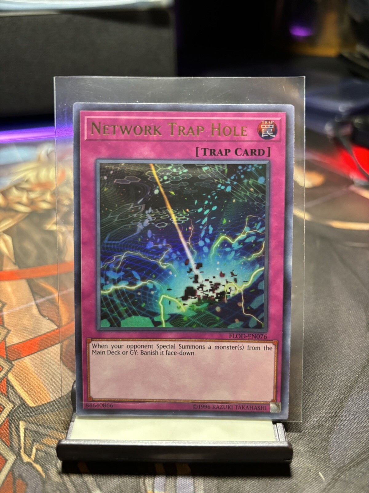 Yu-Gi-Oh! Network Trap Hole Unlimited FLOD-EN076 Ultra Rare NM x1 | eBay