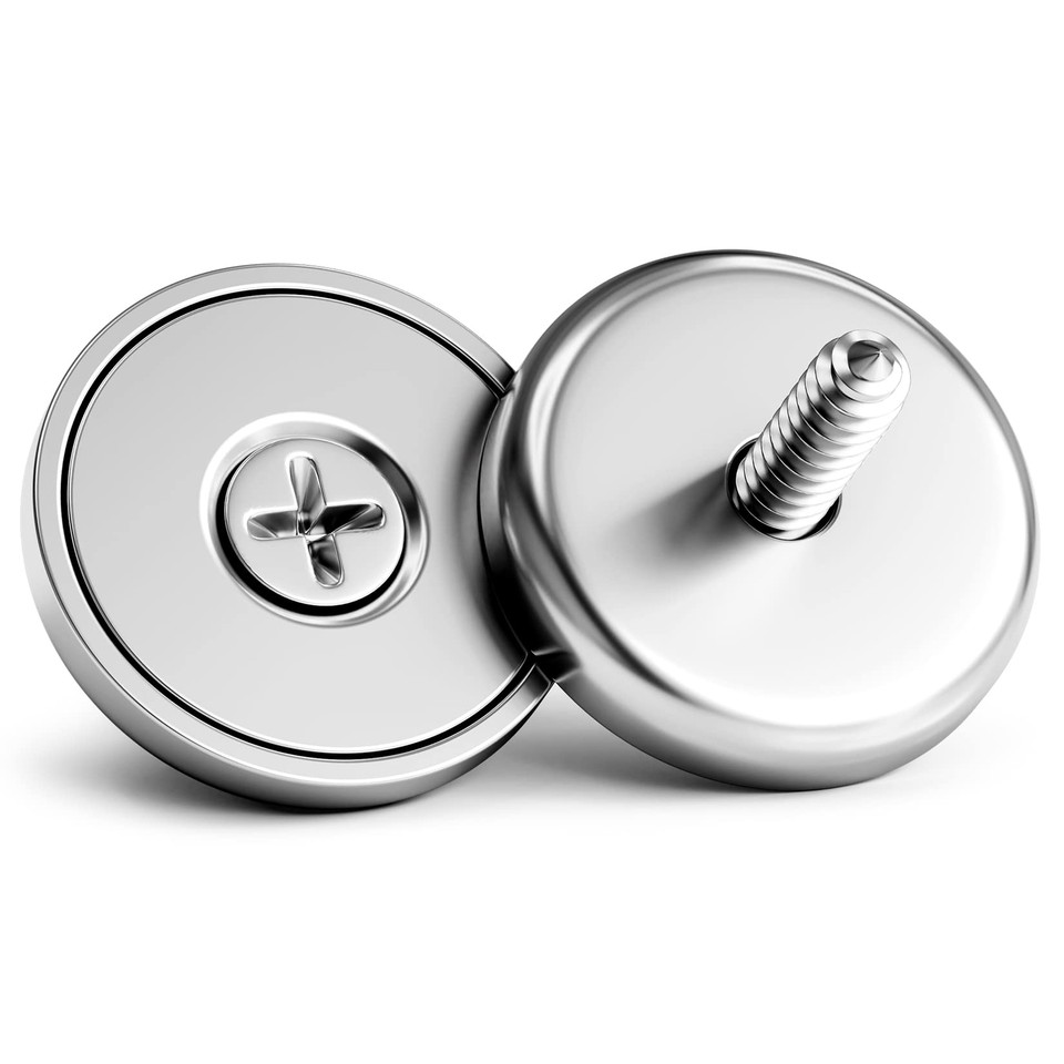 8Pack Neodymium round Base Cup Magnet 60LBS Strong Rare Earth Magnet ...