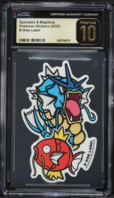 2023 Pokemon Japanese Stickers B-Side Label Gyarados & Magikarp CGC 10 ...
