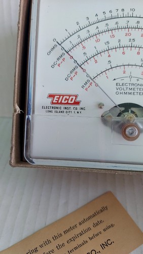 Vintage EICO 72004 Electronic Volt Ohm Meter New Old Stock 1961 | eBay