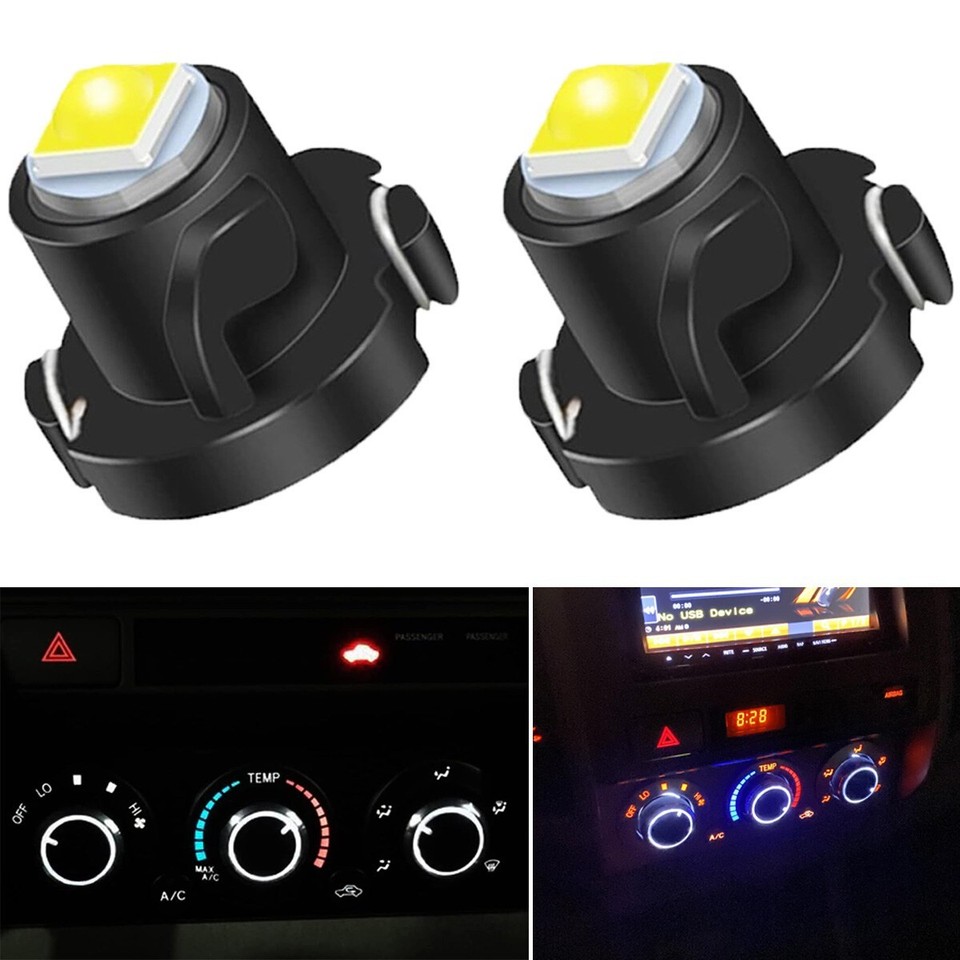 2X Dash Lights Heater A/C Climate Control HVAC LED Bulbs For Toyota ...