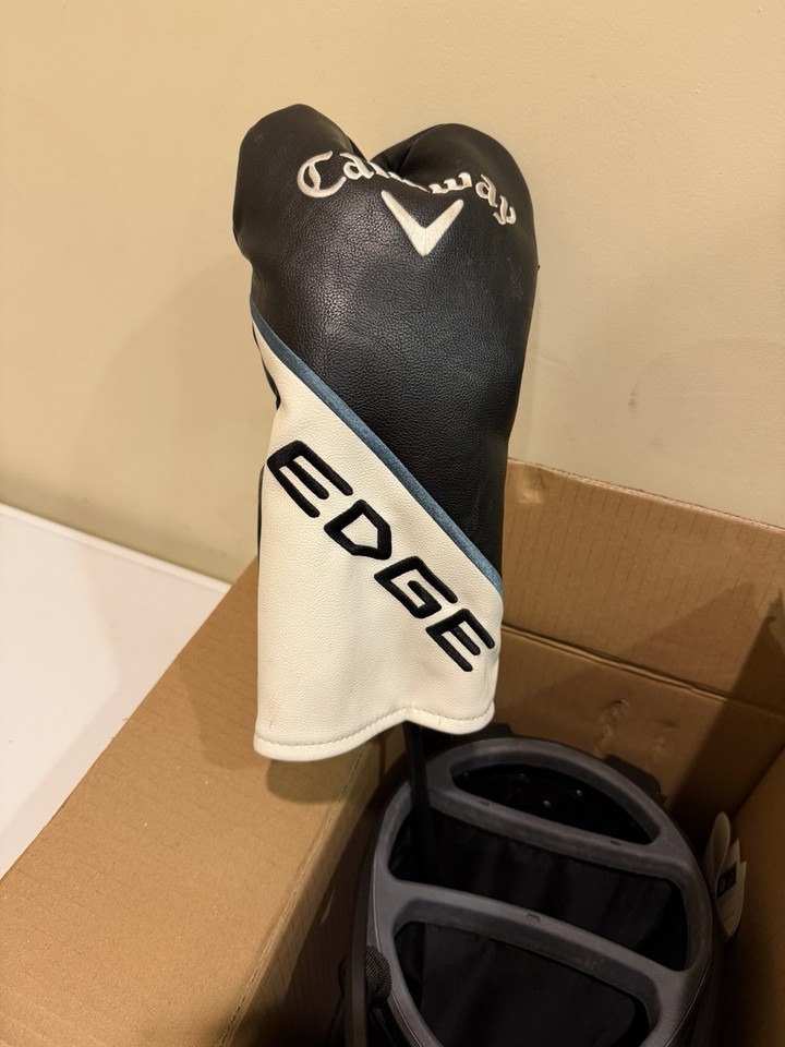 LEFT HANDED CALLAWAY 2024 EDGE DRIVER 10.5° BLACK WHITE GOLF CLUB WITH ...