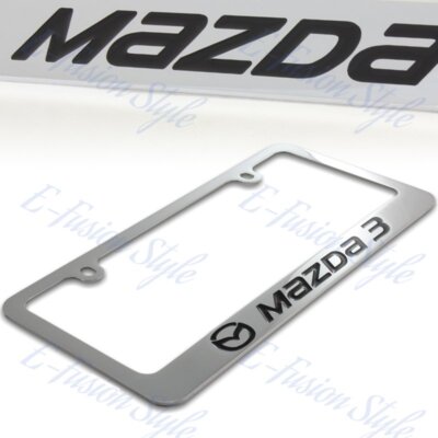 Mazda Mazda3 Chrome Plated Brass License Plate Frame Officially ...