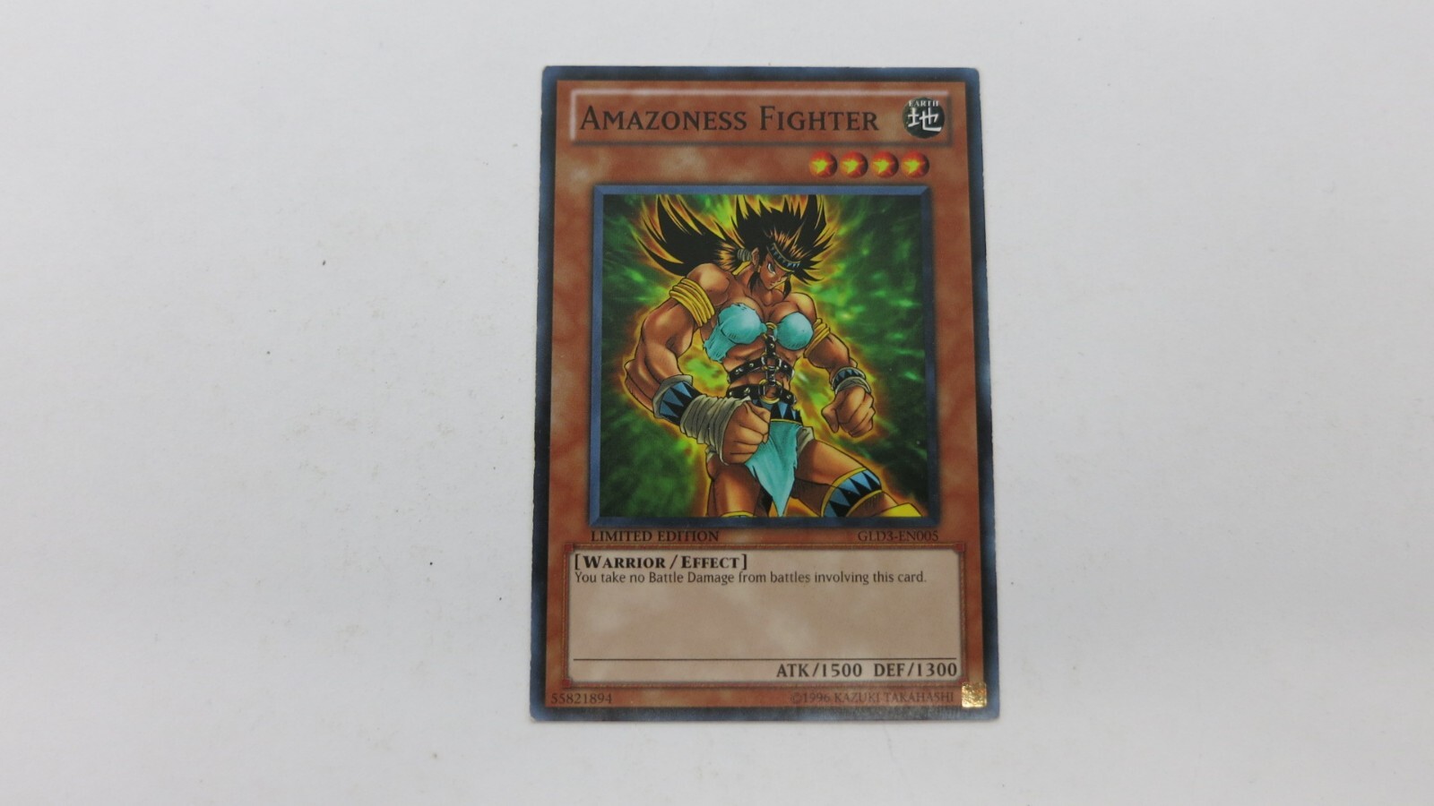AMAZONESS FIGHTER MONSTER CARD GLD3-EN005 LIMITED EDITION COMMON YUGIOH ...