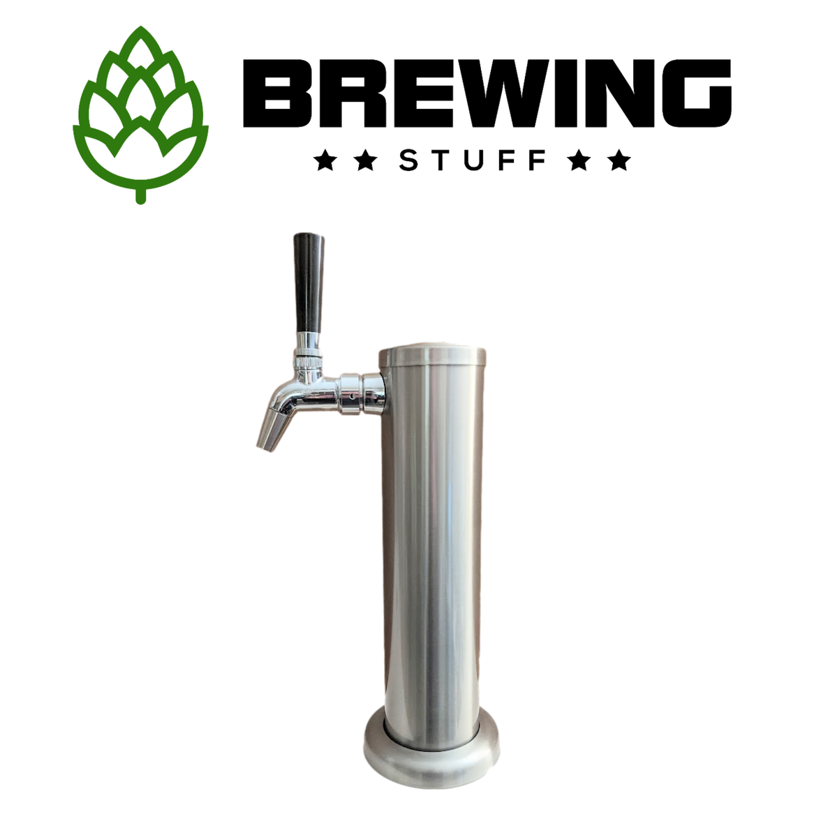 Kegerator Tower KOMOS® Kegerator | NukaTap® Stainless Steel Faucets