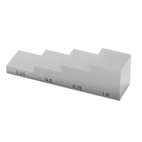 4 Step Ultrasonic Thickness Calibration Test Block 1018 Steel 0.25"- 1. ...