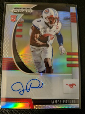2020 Panini Prizm Draft Silver Holo RC Auto James Proche SMU | eBay