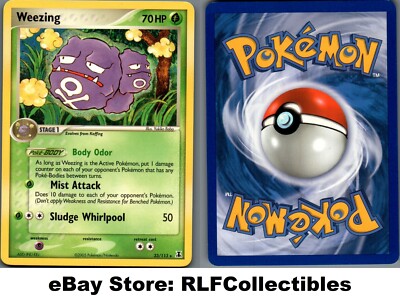 2005 Pokemon, EX Delta Species, #33/113 Weezing, Rare | eBay