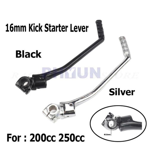 1x Kick Start Lever 16mm Silver For Honda XR200R/250/250R/500/500R ...