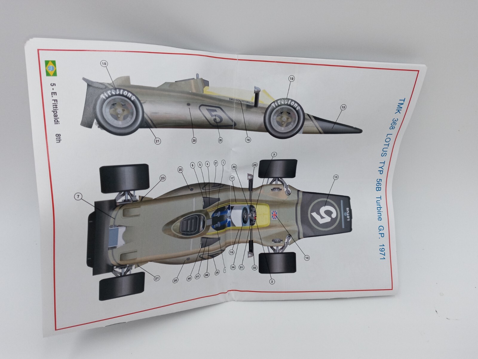 Tameo i/43 Lotus Type 56B Turbine Italian GP 1972 builders kit | eBay