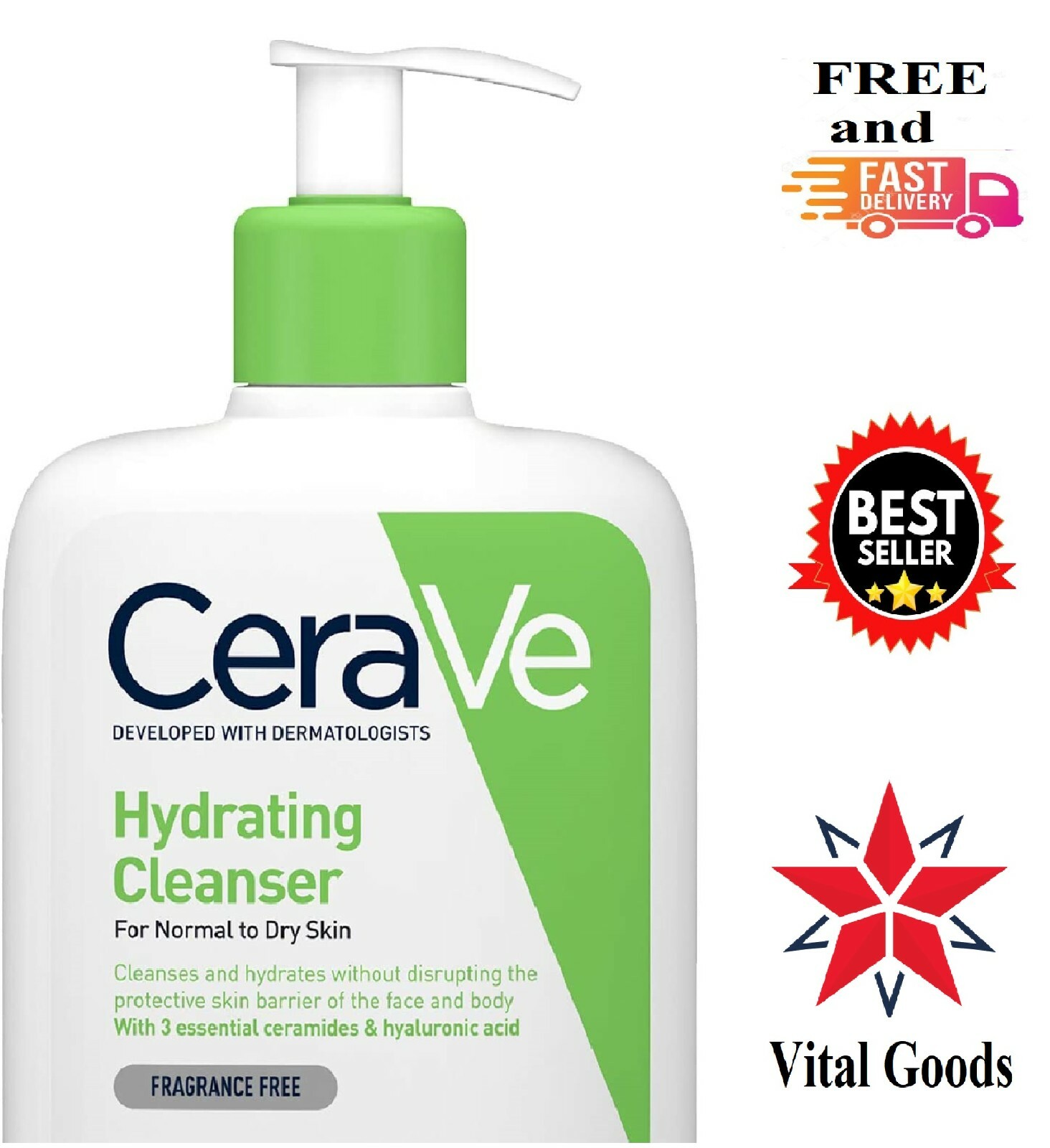 NEW CeraVe Non-Foaming Cleanser Daily Face Body Wash Hydrating Normal ...