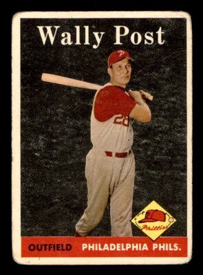 1958 Topps Baseball #387 Wally Post PR *e1 | eBay