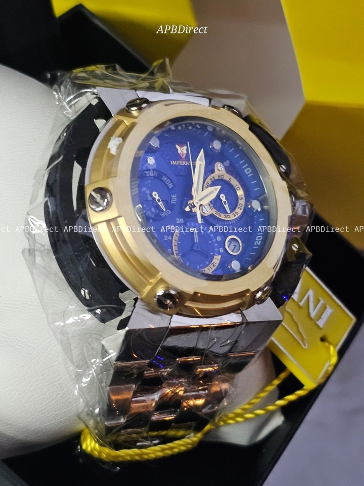 Invicta - IMPERIOUS - X-Wing Swiss Z60 - Gold Plated w/ Black mens ...
