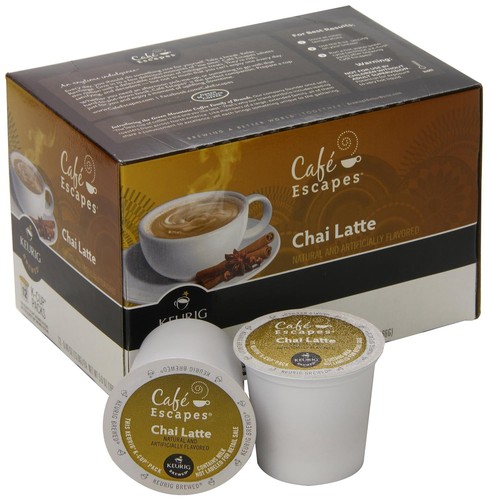 Caf Escapes Chai Latte K Cup Pods 12 Count Rich Spiced Tea Indulgence ...