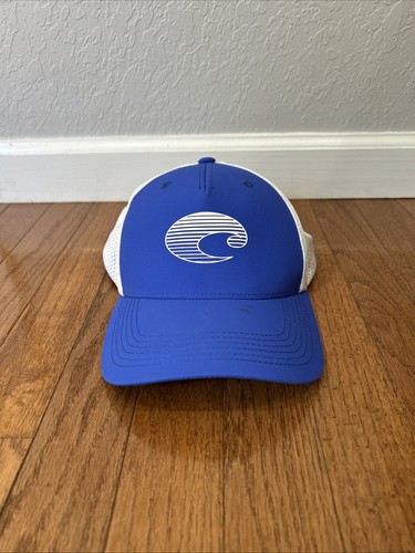 Costa Del Mar Trucker Hat Baseball Cap Men’s Adjustable Blue White | eBay