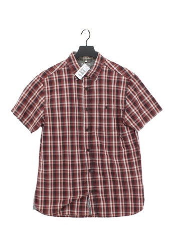 John Rocha Men's Shirt M Red Checkered 100% Cotton Basic | eBay