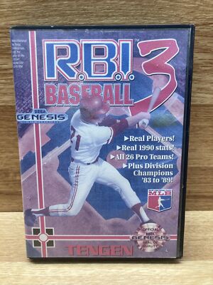 RBI Baseball 3 (Sega Genesis) Authentic Tested Quick Ship 31763025504| eBay