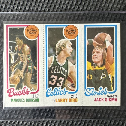 1980-81 Topps Marques Johnson 232 | LARRY BIRD ☘️ 30 | Jack Sikma 143 ...