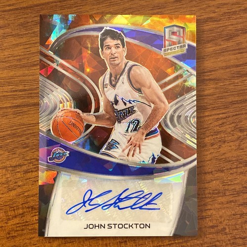 2020-21 Panini Spectra John Stockton Prizm Auto Autograph HOF 16/20 | eBay