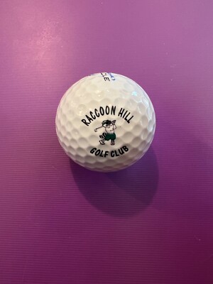 LOGO GOLF BALL-ORIGINAL RACCOON HILL GOLF CLUB..BRAND NEW‼️ | eBay