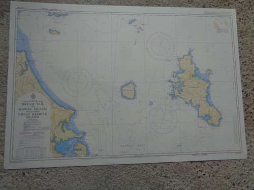 Marine Map / Bream Tail To Kawau Island Including Great Barrier - New ...