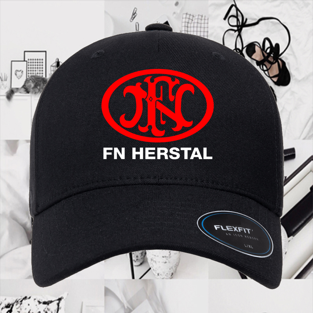 FN Herstal Firearms Guns Black Hat Baseball Cap Size S/M & L/XL | eBay