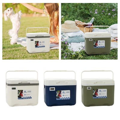 Cooler Box Portable 6L Cold Storage for Freeze Hot Food Personal Ice ...
