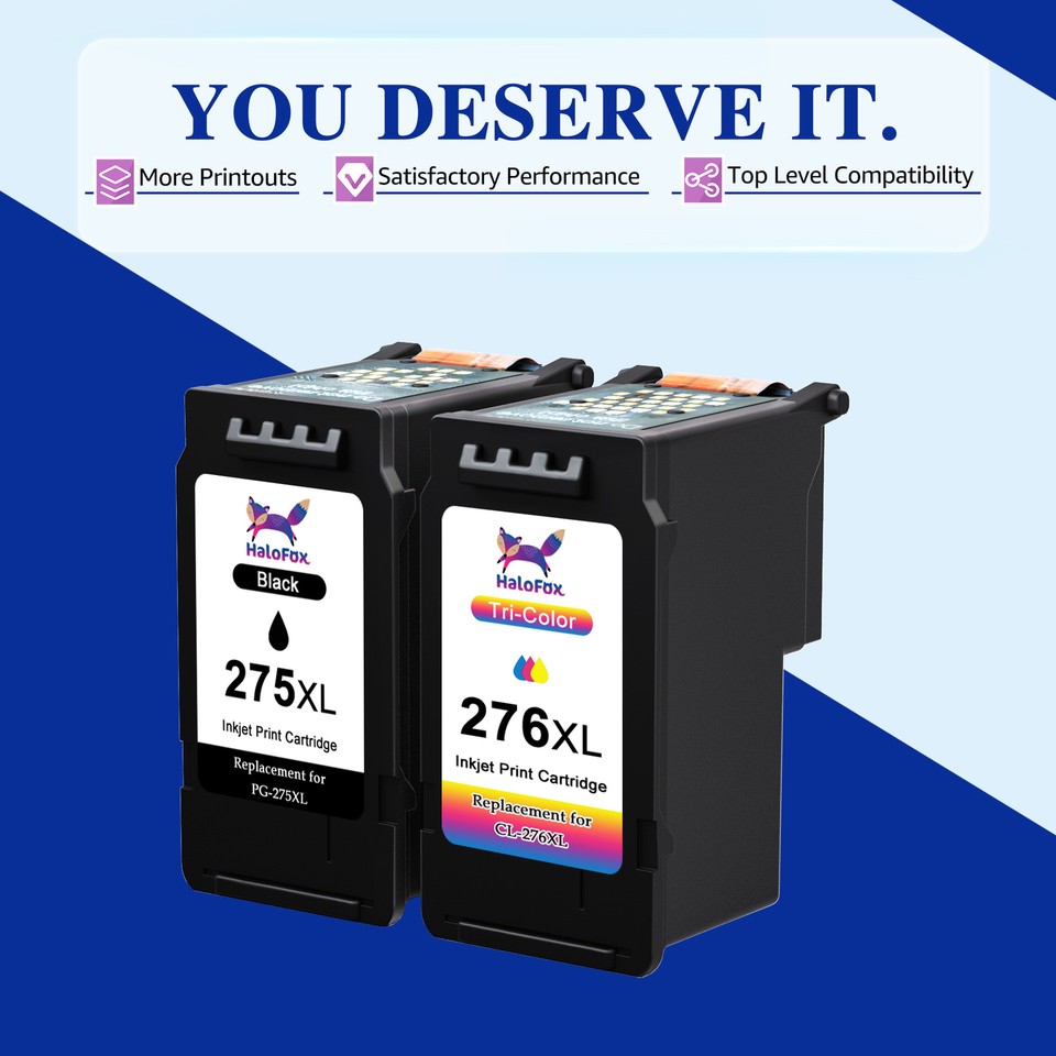 2-Pack PG-275XL CL-276XL Ink Cartridge compatible for Canon PIXMA ...