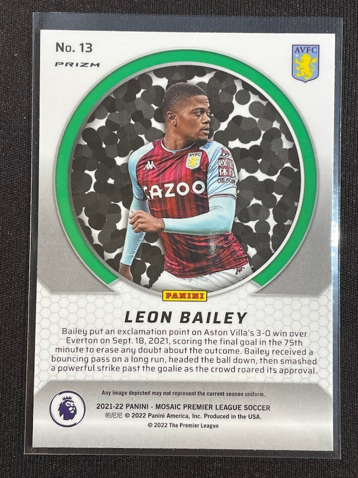 2021-22 Mosaic EPL Leon Bailey Men of Mastery Mosaic Parallel Jamaica | eBay