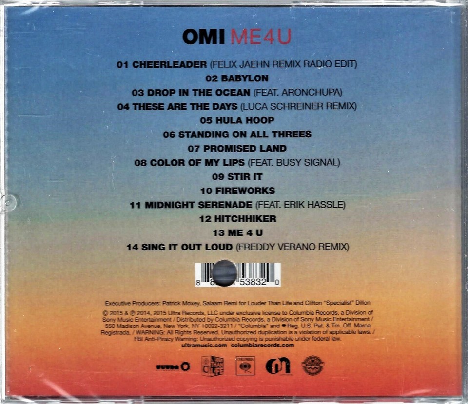 ME4U by OMI - Sealed CD (2015, Ultra/Sony Music) 888751538320| eBay