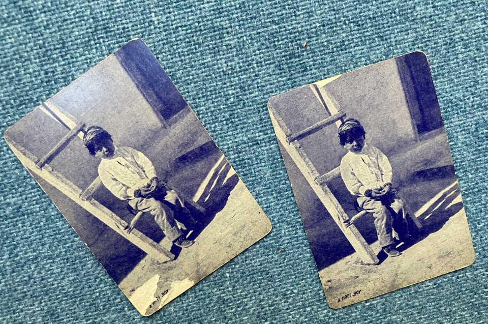 Antique Fred Harvey Great Southwest Playing Cards - A Hopi Boy c1908 ...