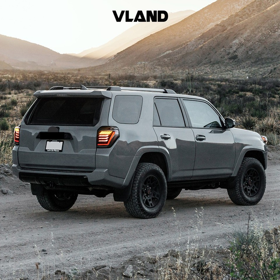 VLAND Smoked LED Tail Lights w/Animation For Toyota 4Runner 2014-2021 ...